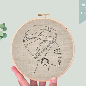 African Woman Embroidery Pattern Black Woman Are Dope Pdf - Etsy
