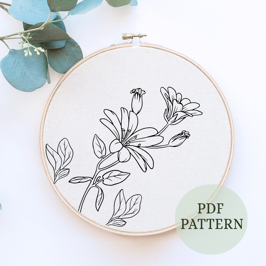Beginner Full Embroidery Summer Flower , Embroidery Ring, Needle ...