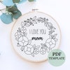 Be Positive Embroidery, Wreath Embroidery , Flower Embroidery,frame ...