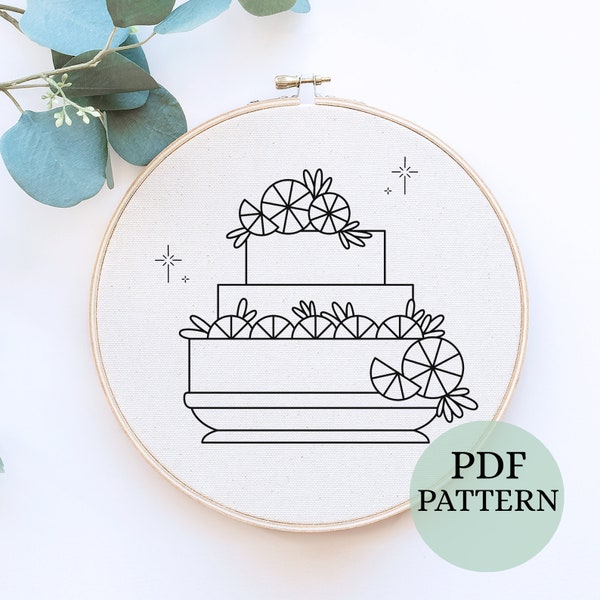 Cake Embroidery - Etsy