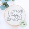 Christian Hand Embroidery Pattern, Hebrews 13:5, Digital PDF Pattern ...