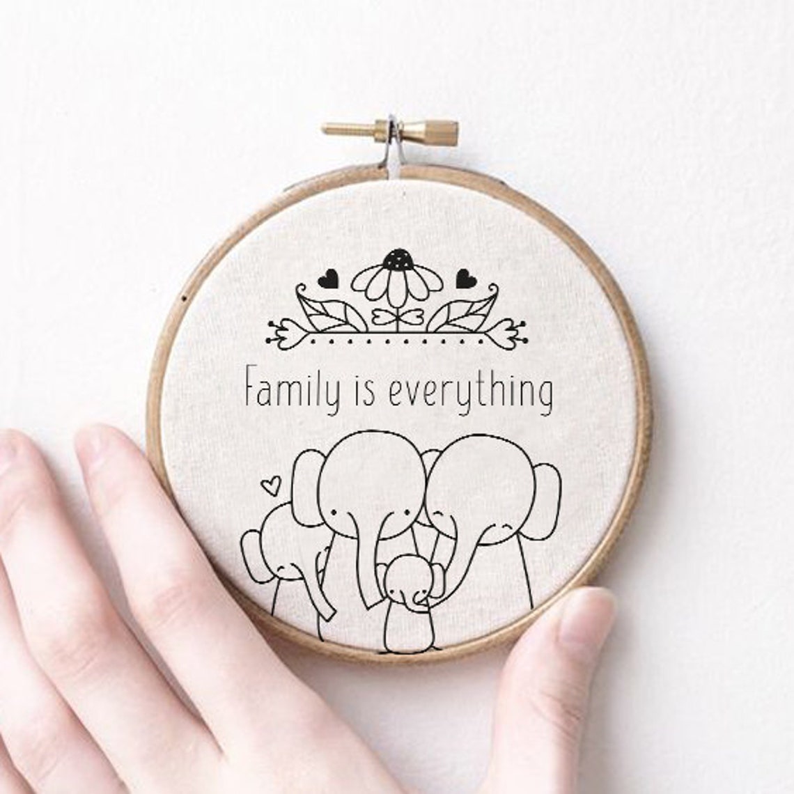 Family Embroidery Pattern Instant Download PDF Elephant - Etsy