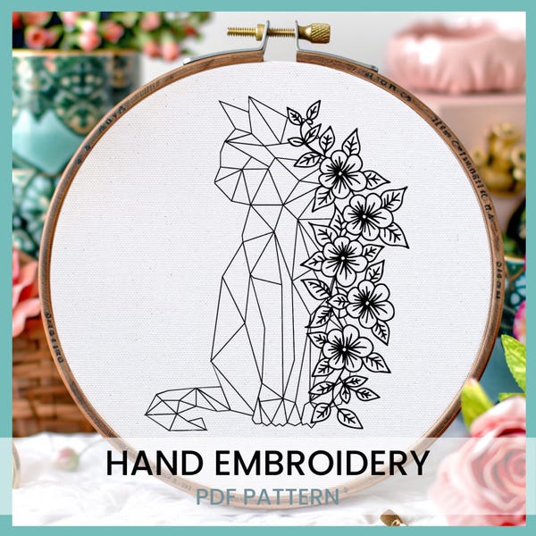 Geometric Embroidery - Etsy