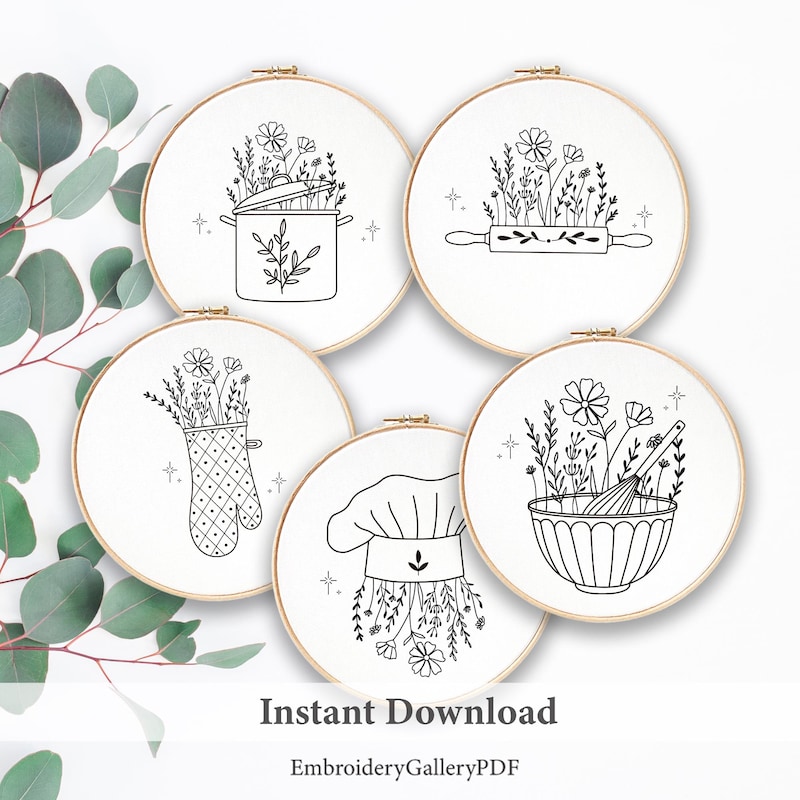 Kitchen Embroidery - Etsy