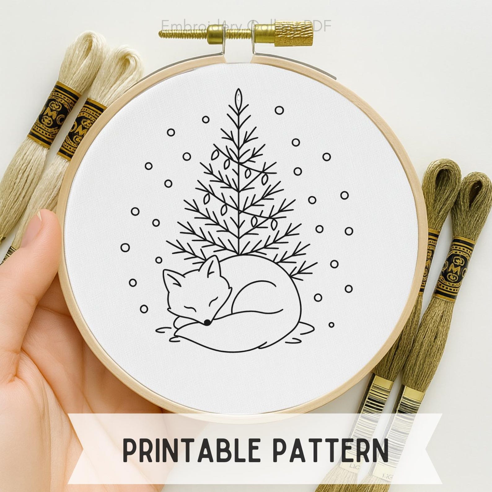 Floral Wreath Hand Embroidery Pattern: Flowers and Leaves, Instant ...