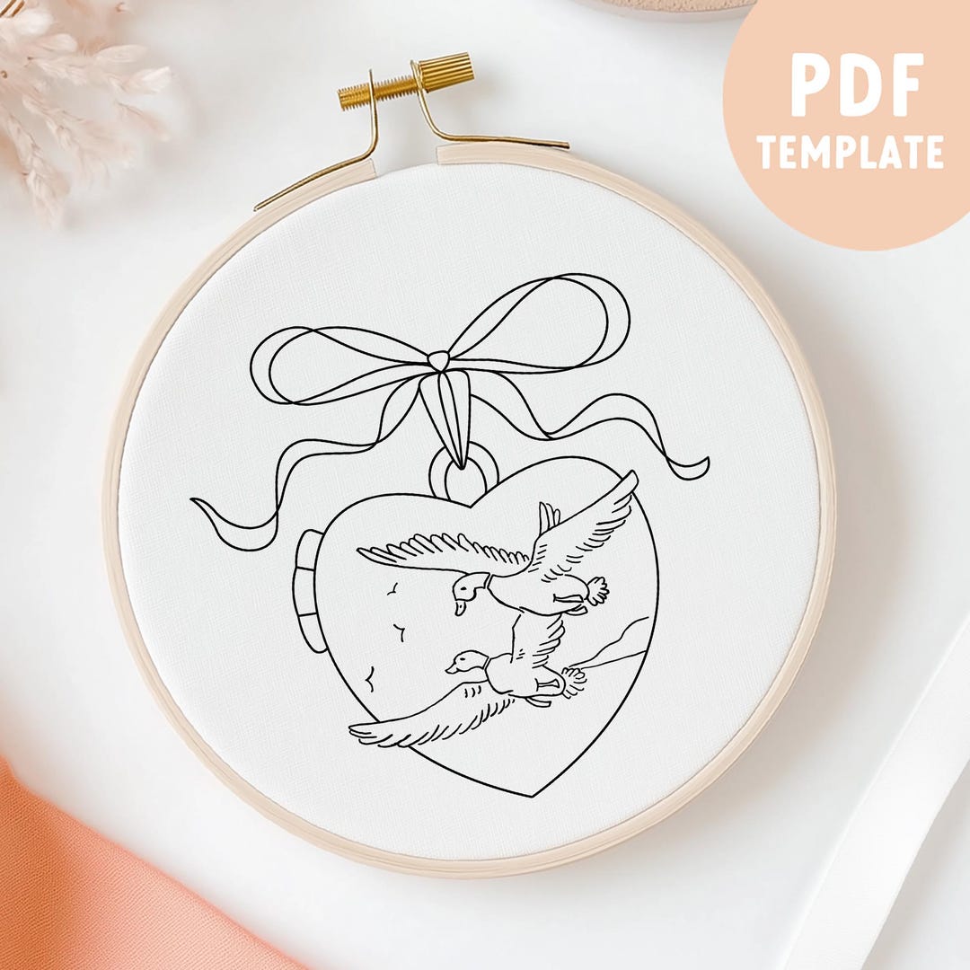 Goose Needle Craft, Embroidery Nursery Wall Hanging, Keepsake Decor ...