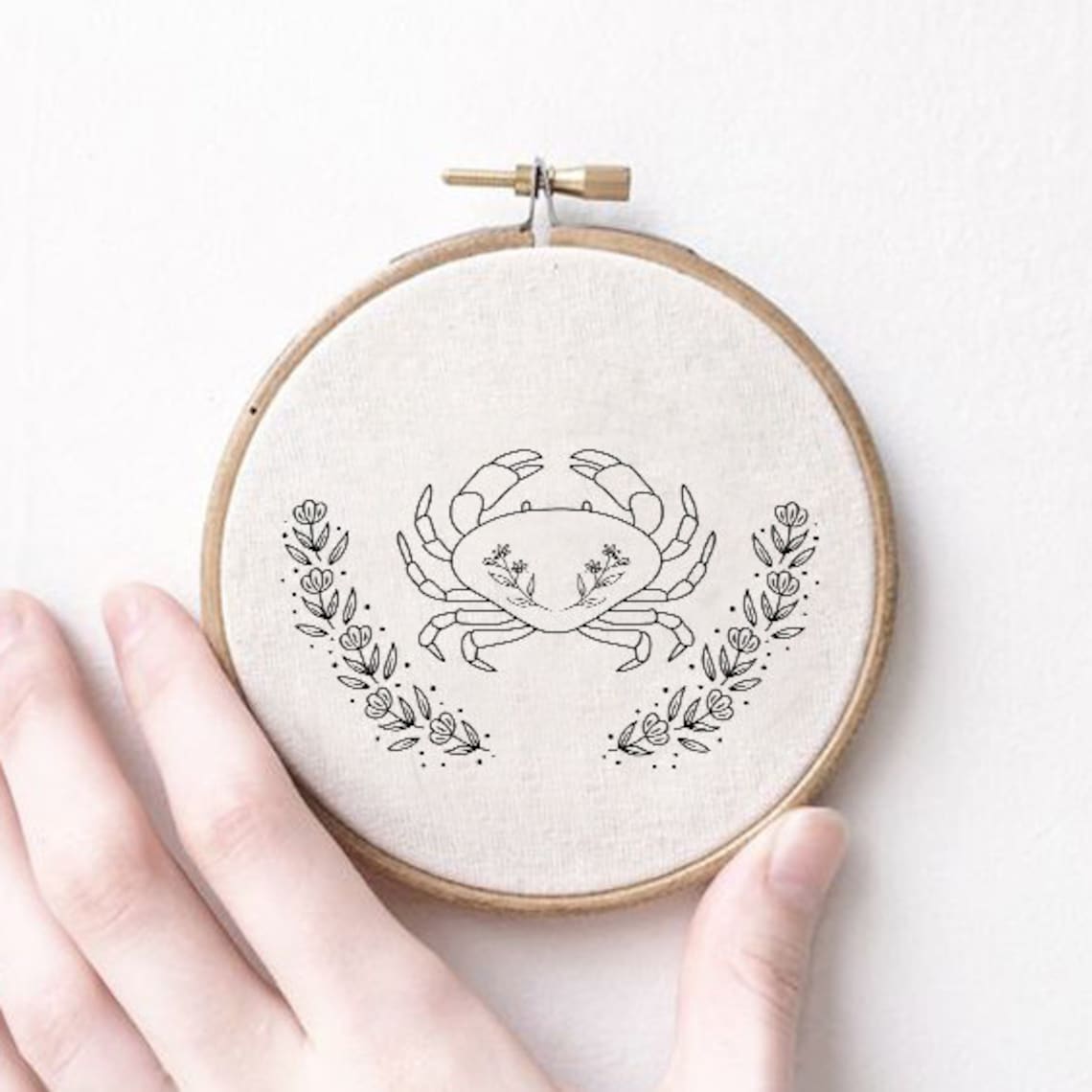 Anatomical Crab Hand Embroidery Pattern: Beginner DIY (PDF Pattern) - Etsy