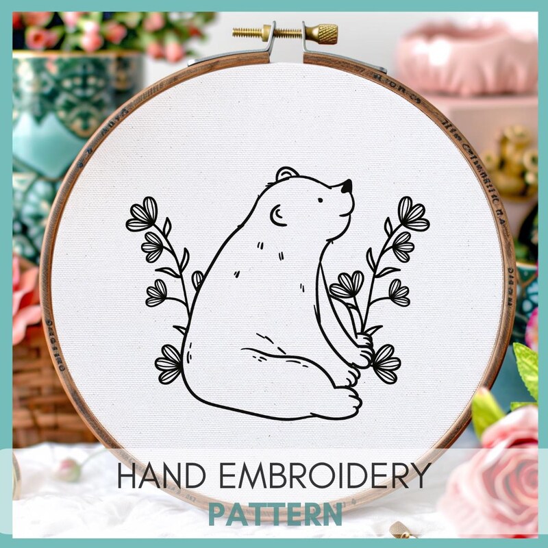 Bear Embroidery - Etsy