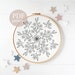 Flower Circle Embroidery Pattern Instant Download Easy - Etsy