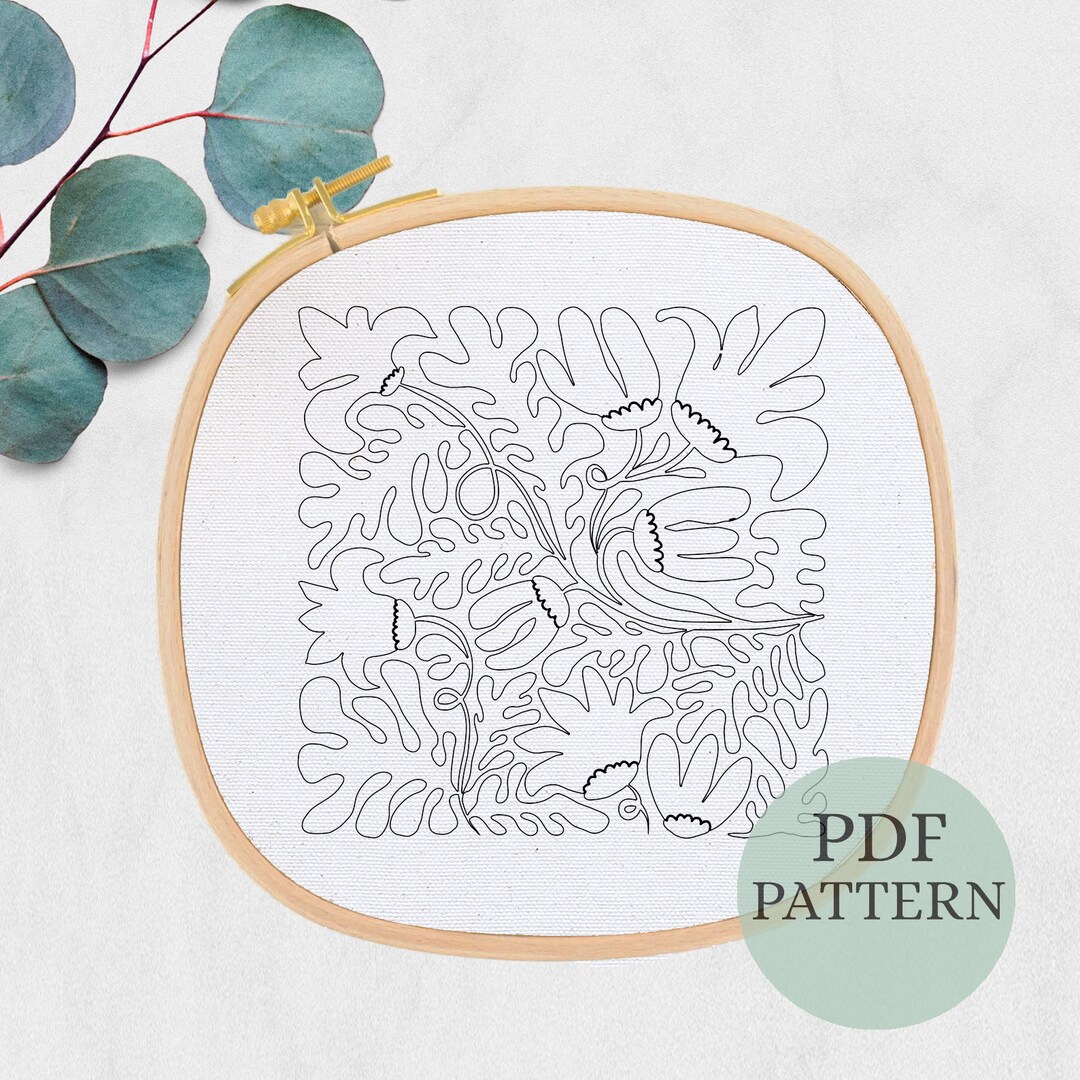 Abstract Embroidery Boho Hand Embroidery Easy Counted - Etsy