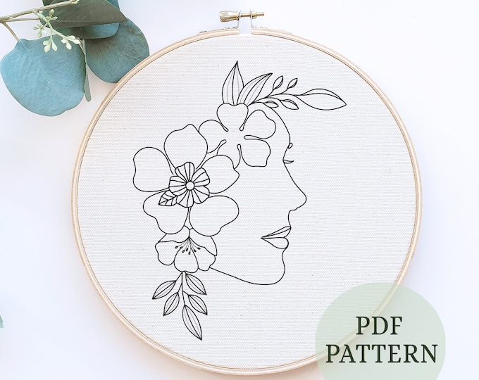 PDF Pattern Template ONLY Hand Embroidery Pattern Template - Etsy
