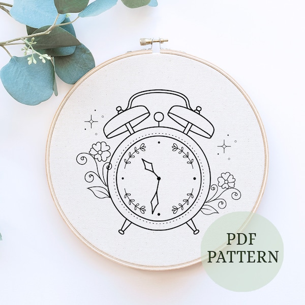 Embroidery Clock - Etsy
