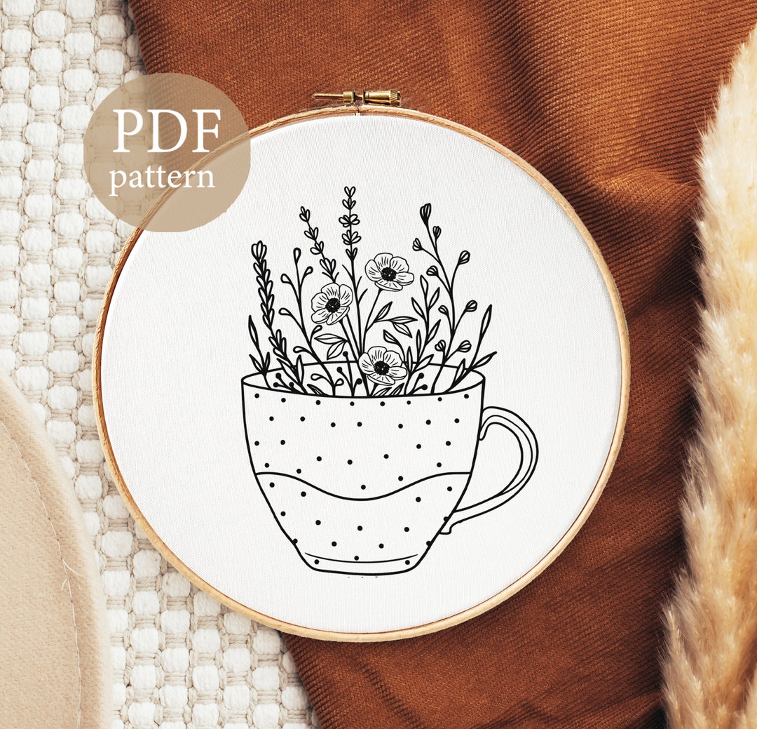 Spring Hand Embroidery Pattern Embroidery Pattern - Etsy
