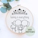 Family Embroidery Pattern Instant Download PDF Elephant - Etsy