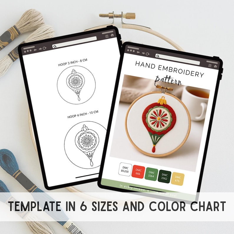 Kawaii Christmas Mouse Embroidery Pattern, Holiday Nursery Art (PDF ...