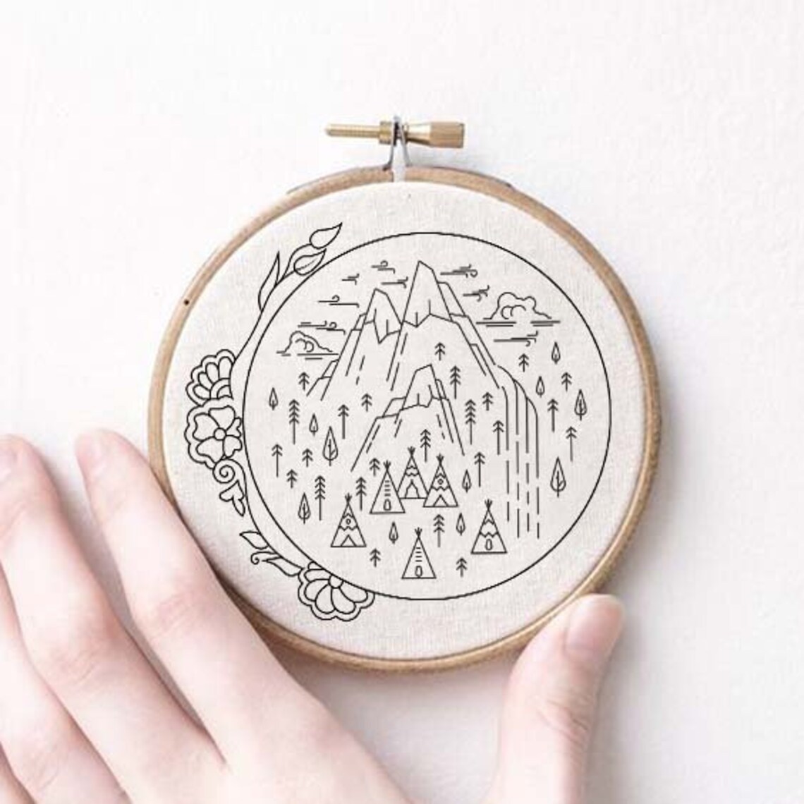 Meadow Scenery Hand Embroidery DIY Landscape Embroidery for - Etsy