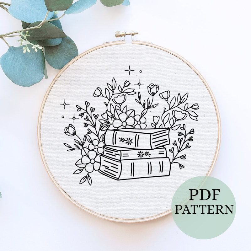 Reading Embroidery - Etsy