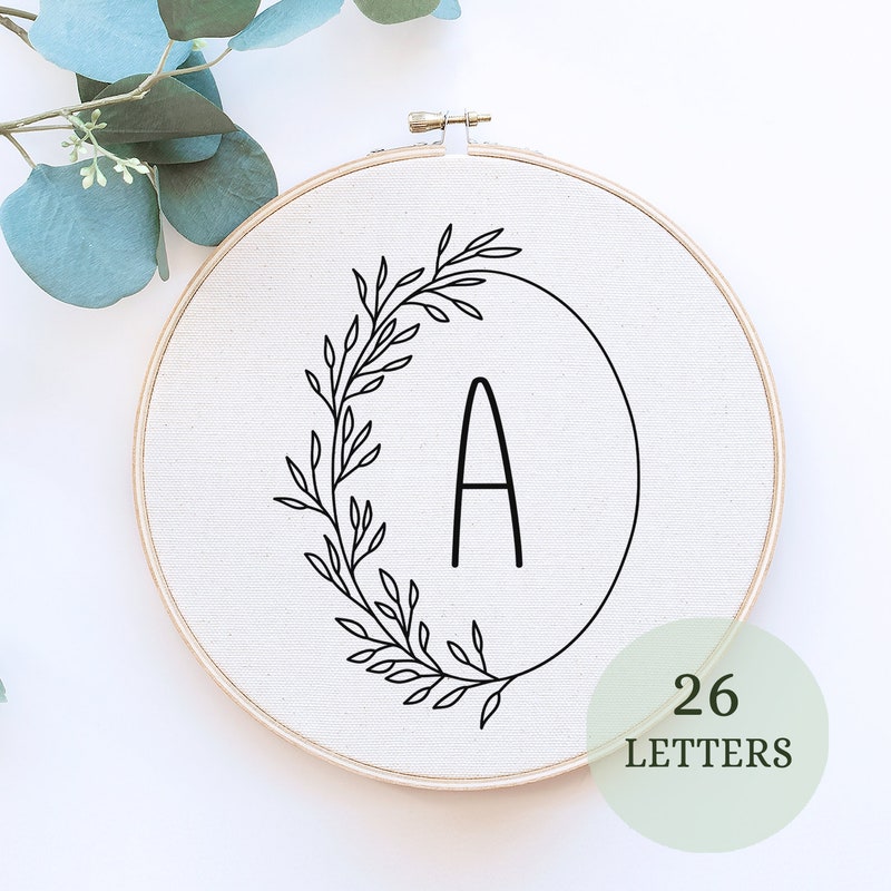 Hand Embroidery Initials - Etsy
