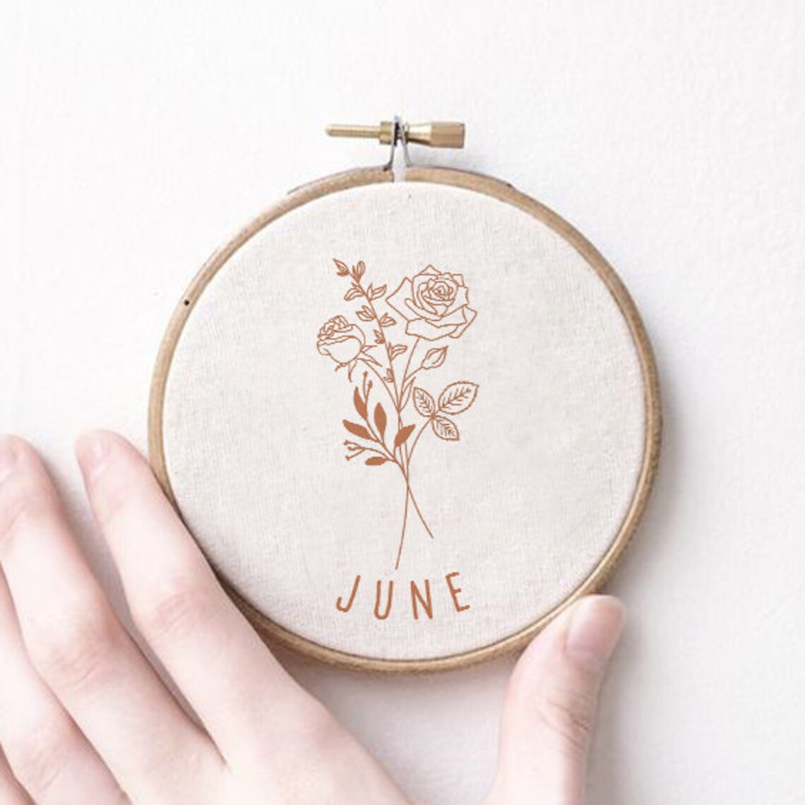 Birth Flower Embroidery Birth Flower Embroidery Birth Month - Etsy