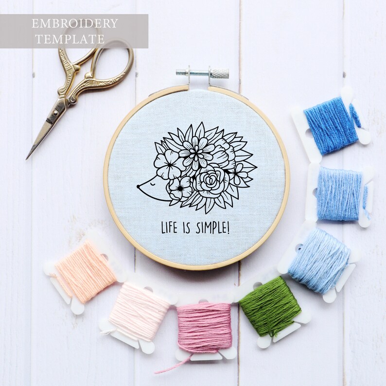 Life is Simple Hand Embroidery Kids Room Decor Hand - Etsy