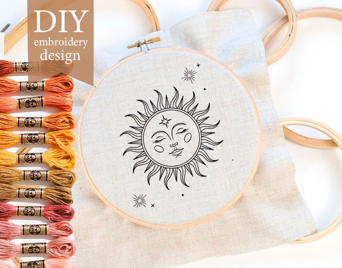 PDF Pattern harvest Sun Hand Embroidery - Etsy