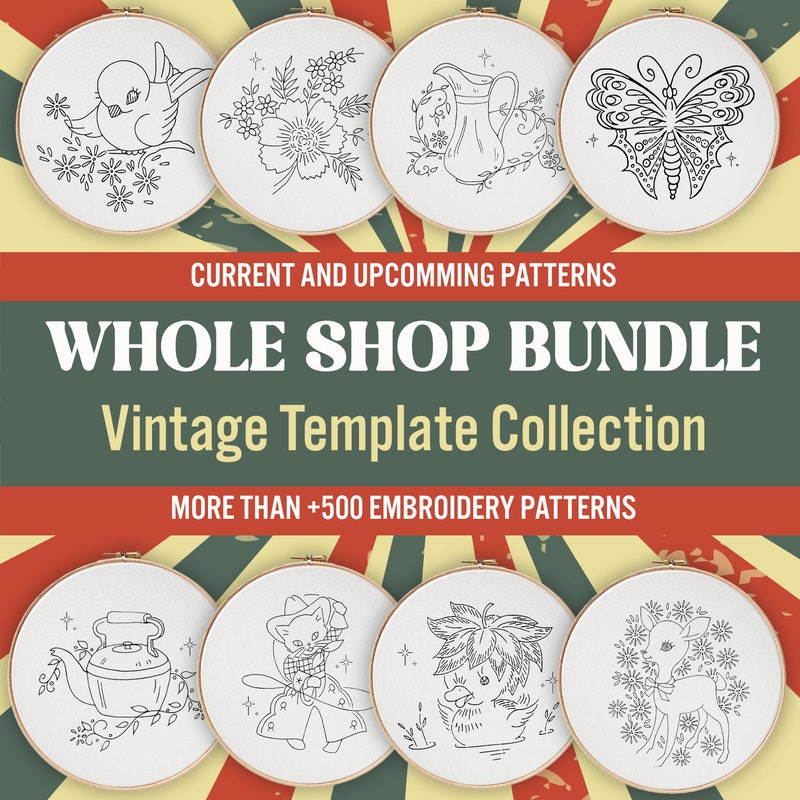 Vintage Embroidery - Etsy