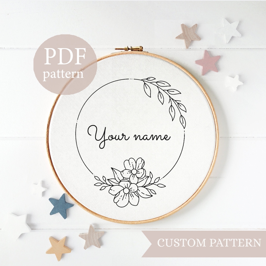 Custom Name Embroidery Hoop| Personalized Gift| Gift for Her ...