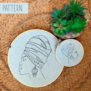 African Woman Embroidery Pattern Black Woman Are Dope Pdf - Etsy
