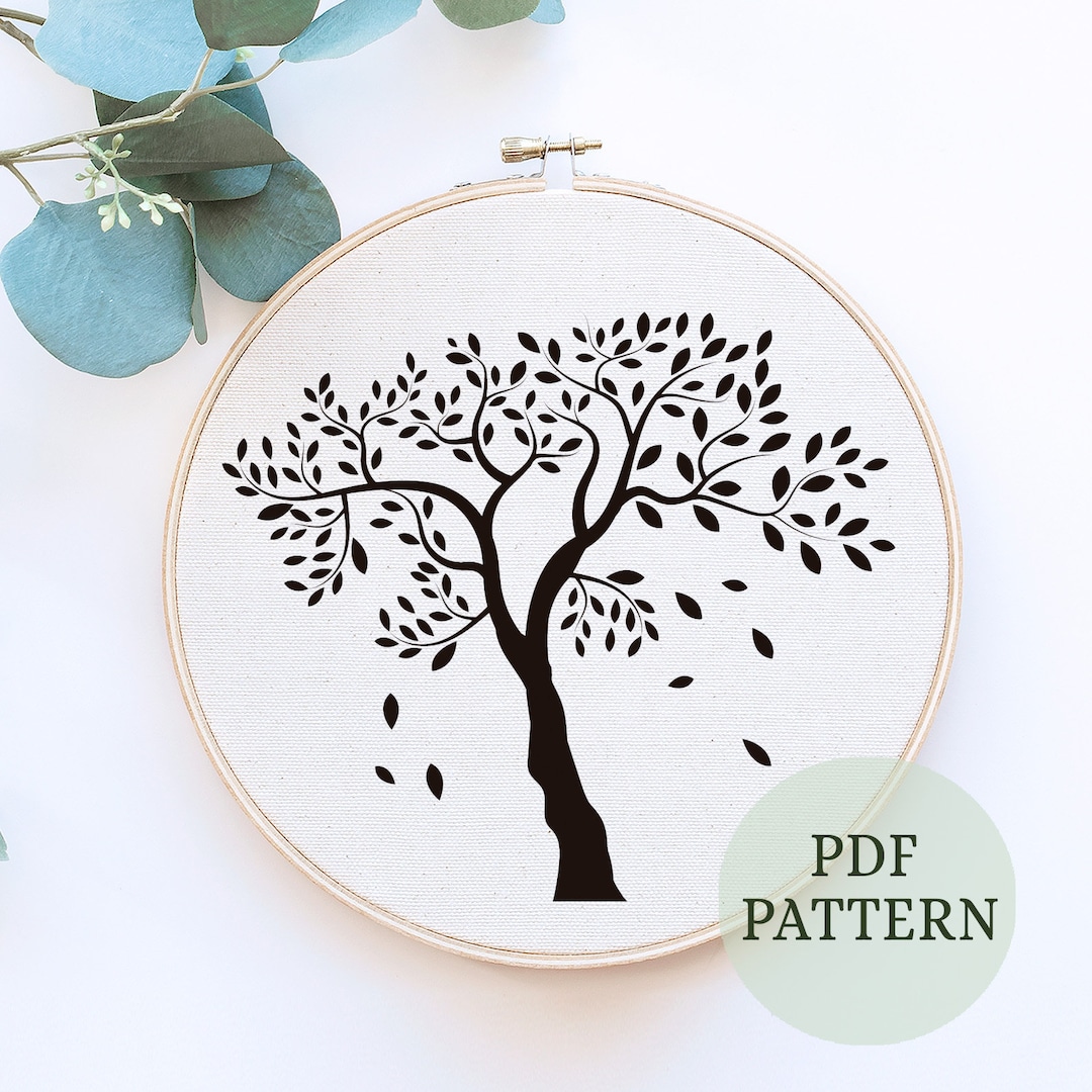PDF Pattern Tree of Life, Hand Embroidery Pattern, Embroidery Pattern ...