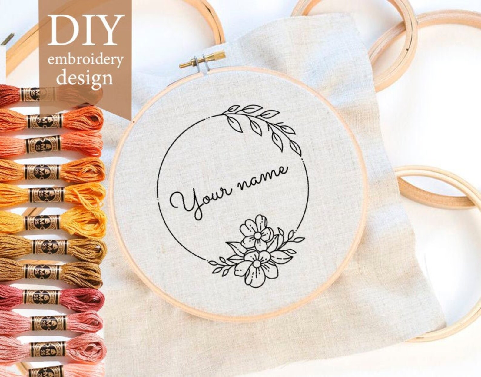 Custom Name Embroidery Hoop Personalized Gift Gift for Her | Etsy