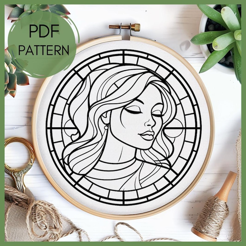 Portrait Embroidery - Etsy