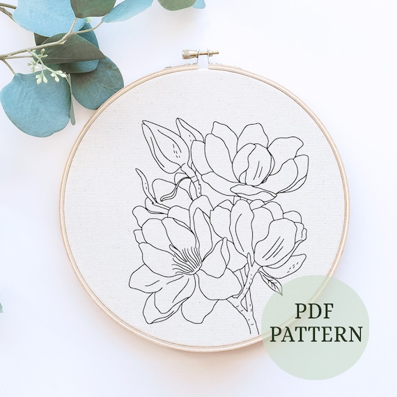 Japanese Designs For Embroidery Black Japanese Garden Embroidery Kit