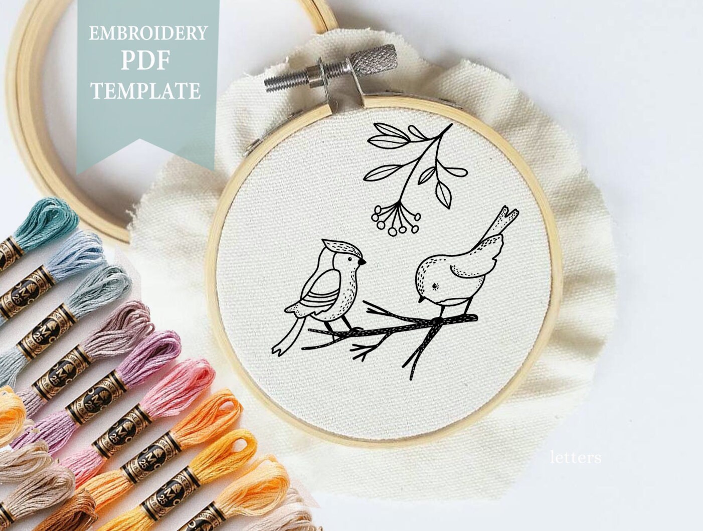 Bird Embroidery Pattern Hand Embroidery Pattern in PDF Robin - Etsy