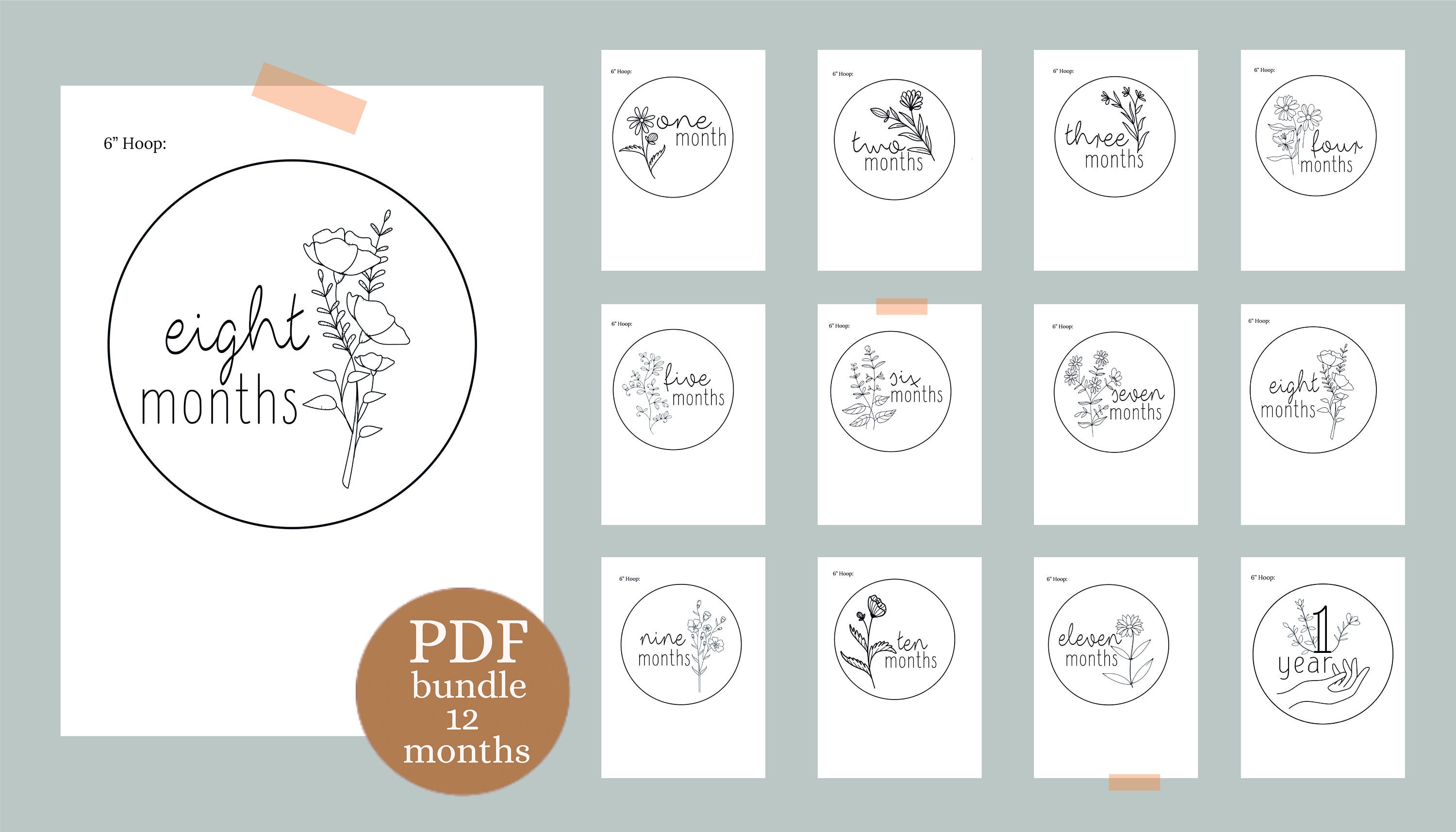 Baby Monthly Update Baby Update Photo Baby Photo Props | Etsy