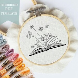 Floral Book Hand Embroidery, PDF Downloadable Pattern, Instant Download ...