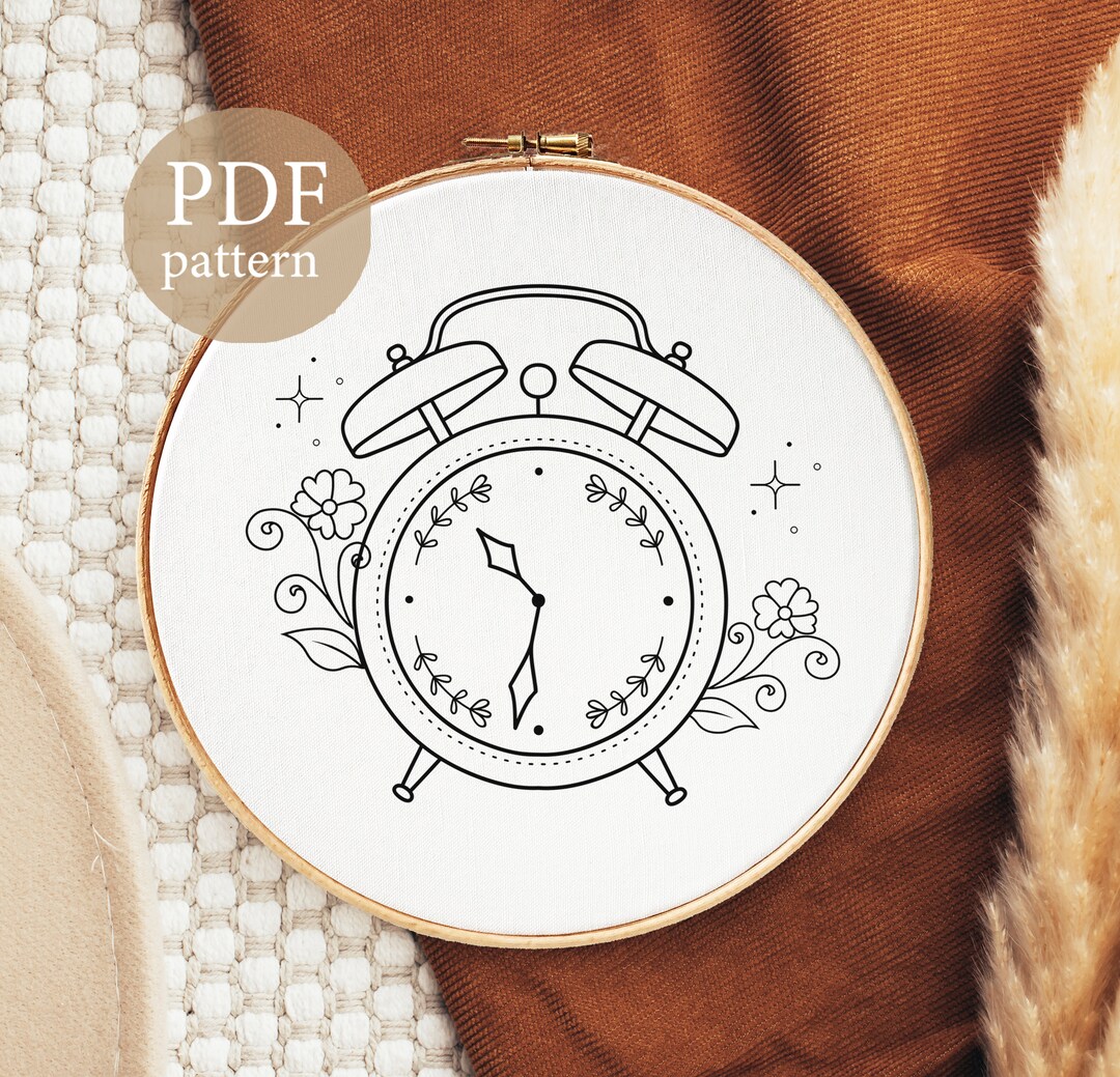 The Time Embroidery Pattern Celestial Embroidery Magical - Etsy