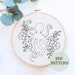 Panda Hand Embroidery Pattern, Digital Download Embroidery, Animals ...