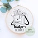Teacher DIY Embroidery Pattern , 6 Sizes, Teacher Idea Gift, Teacher ...