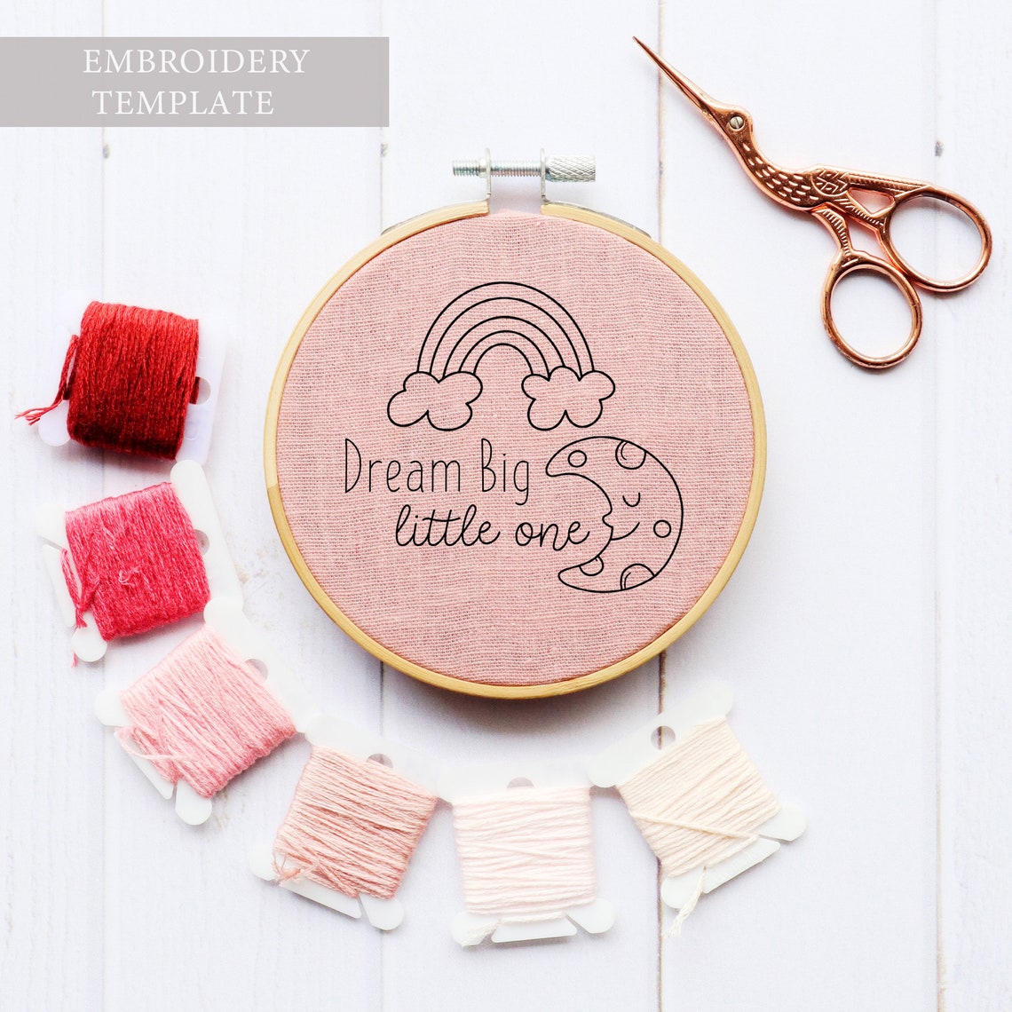 Dream Big Embroidery Pattern Embroidery Template PDF - Etsy