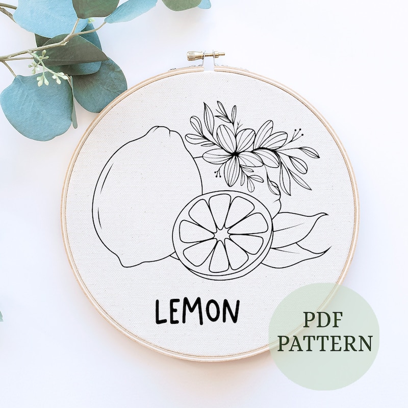 Fruit Embroidery Pattern - Etsy