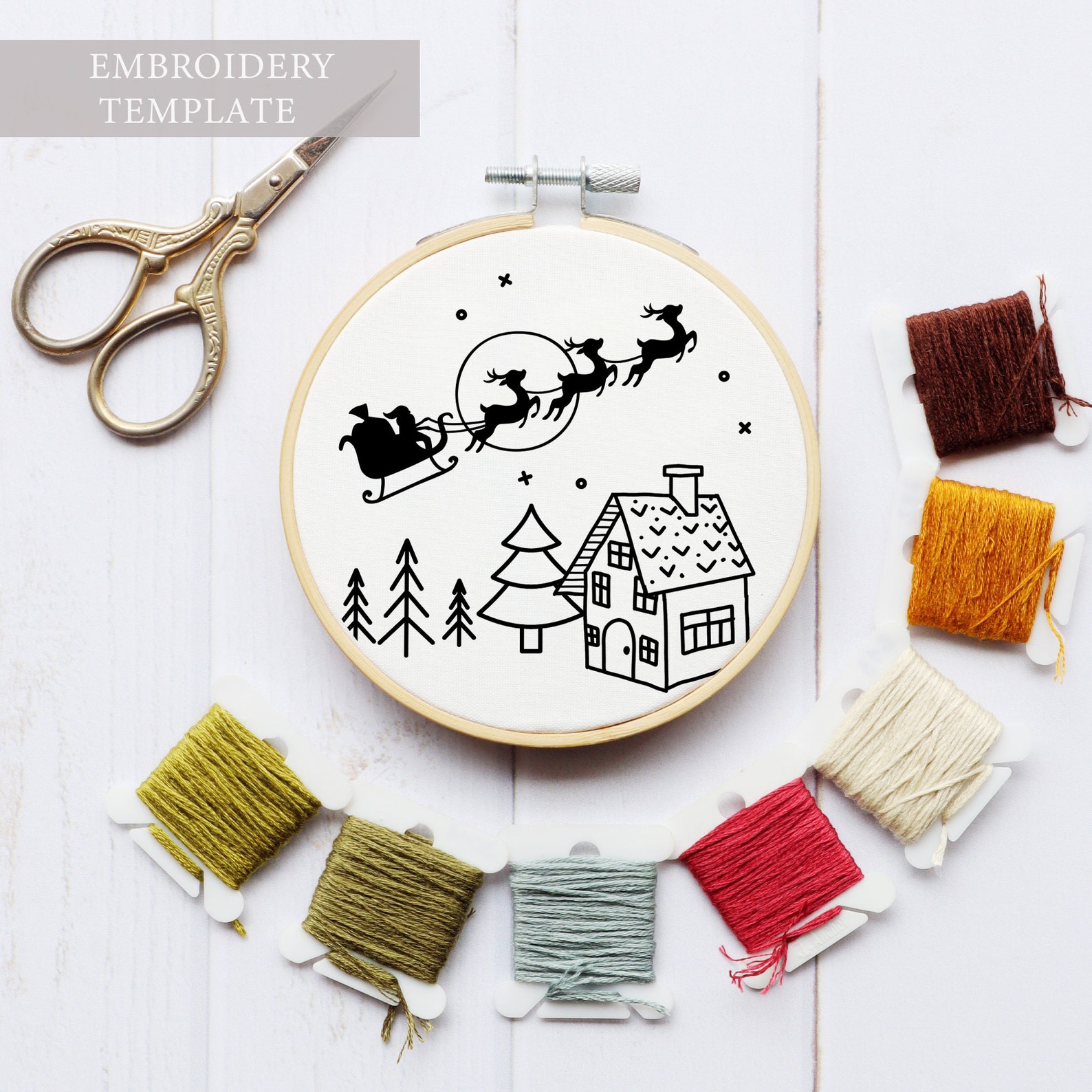 Little House Embroidery Pattern Hand Embroidery Pattern - Etsy