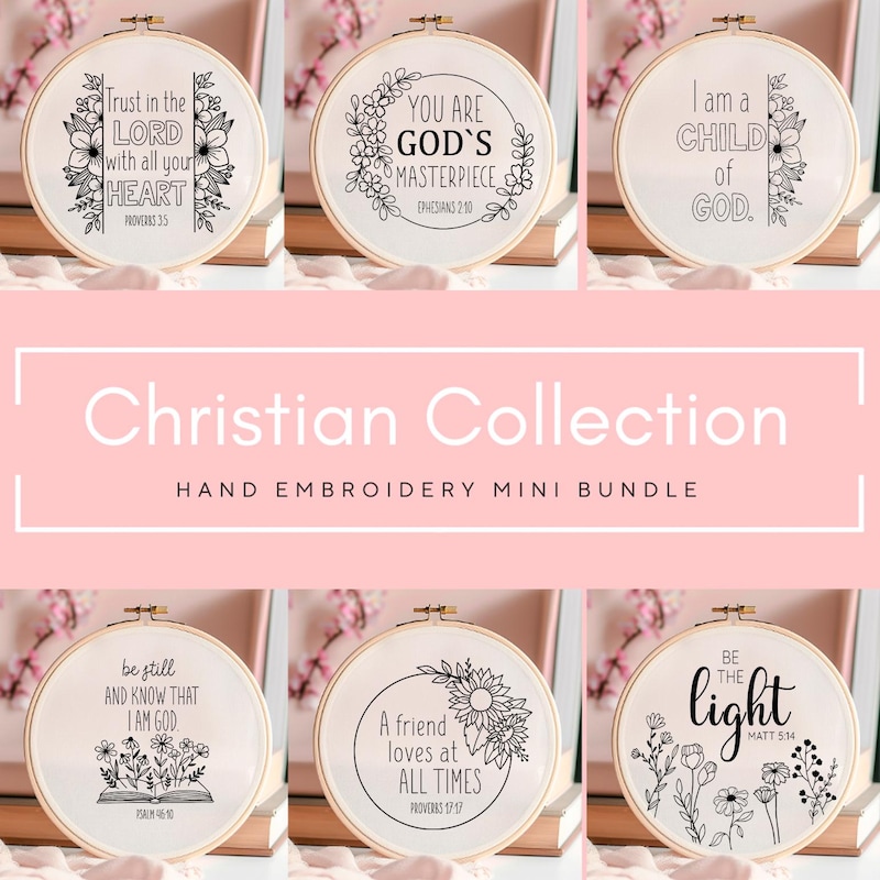 Bible Verse Embroidery - Etsy