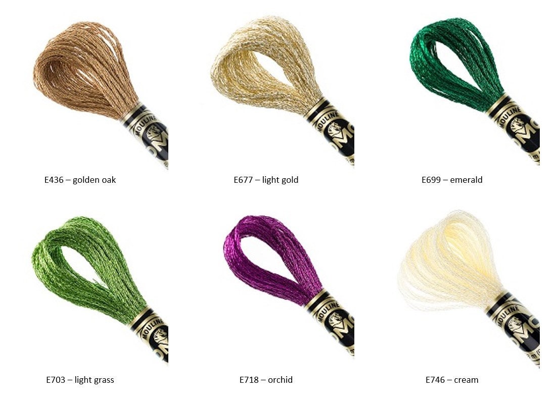 DMC Light Effects E990 Embroidery Threads Lurex Embroidery Floss Floss ...