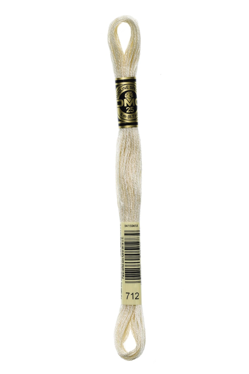 DMC 712 Cotton Embroidery Floss 100% Cotton Embroidery Thread ...