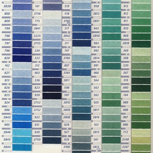 DMC 368 Cotton Embroidery Floss 100% Cotton Embroidery Thread ...