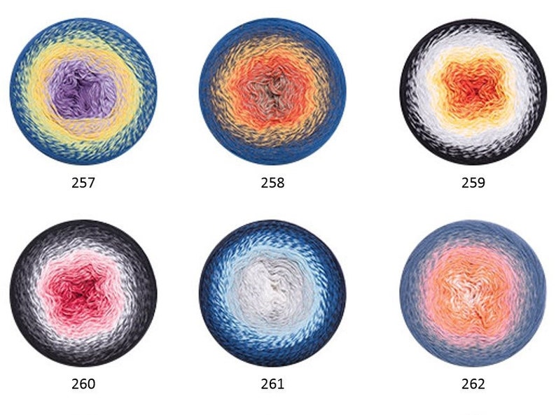 Gradient Yarn Yarnart Flowers 250g1000m Cakes Yarn Cotton - Etsy