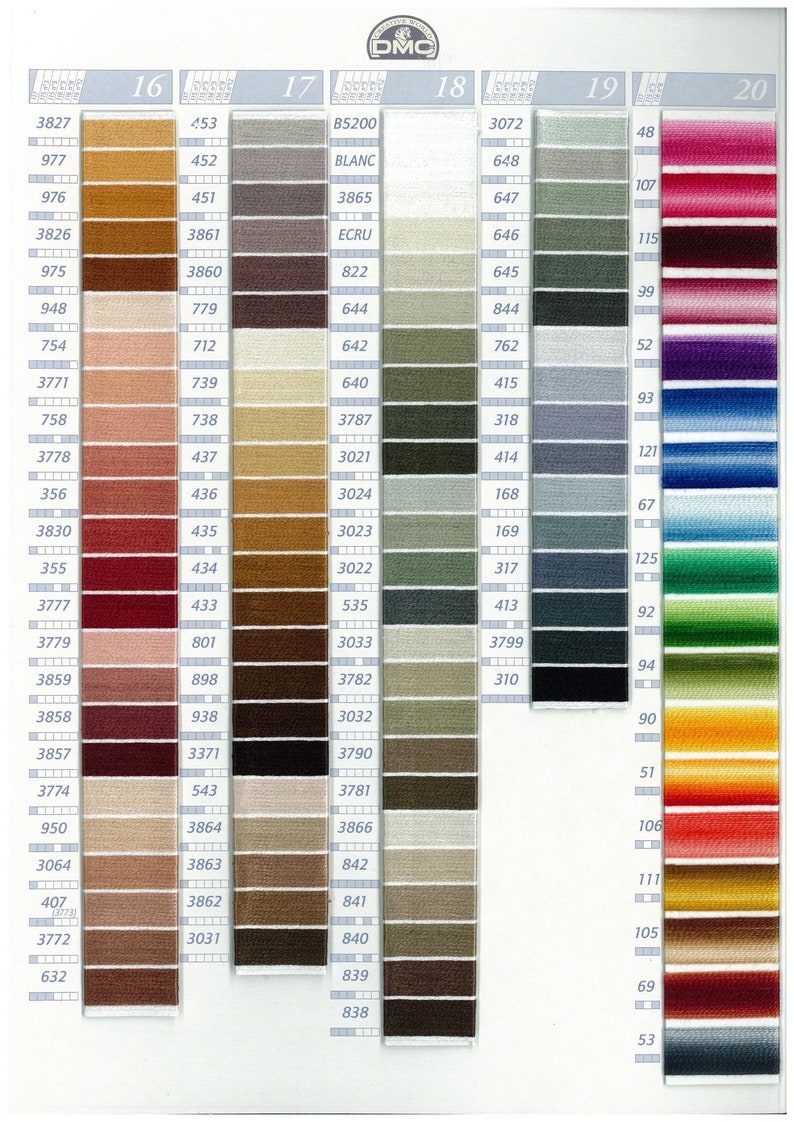 DMC 743 Cotton Embroidery Floss 100% Cotton Embroidery Thread ...