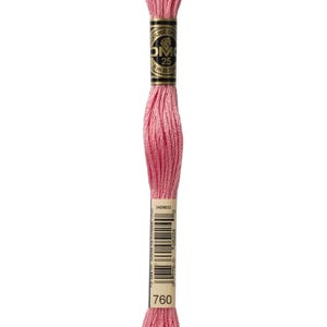 DMC 760 Cotton Embroidery Floss 100% Cotton Embroidery Thread ...