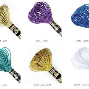 Embroidery Threads DMC Light Effects E990 Lurex Embroidery Floss Floss ...