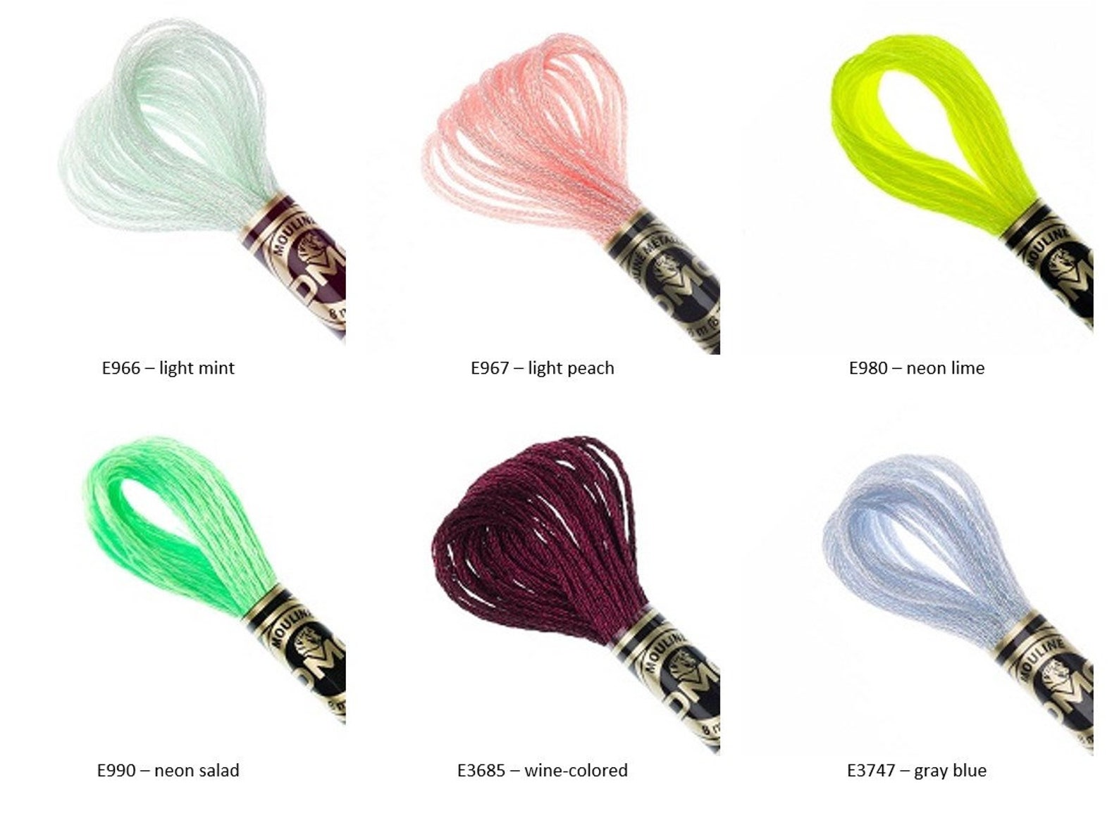 DMC Light Effects E990 Embroidery Threads Lurex Embroidery Floss Floss ...